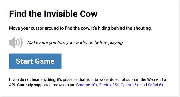 9. Findtheinvisiblecow.com