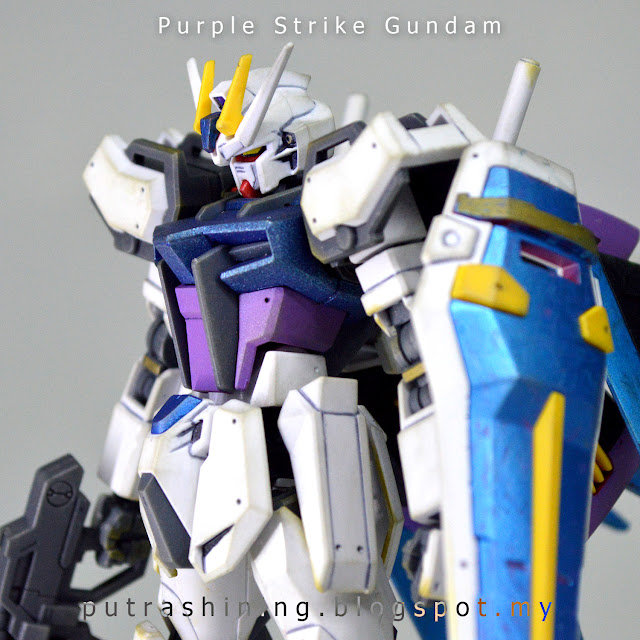 HGCE 1/144 Aile Strike Gundam Custom by Putra Shining "Purple Strike ...