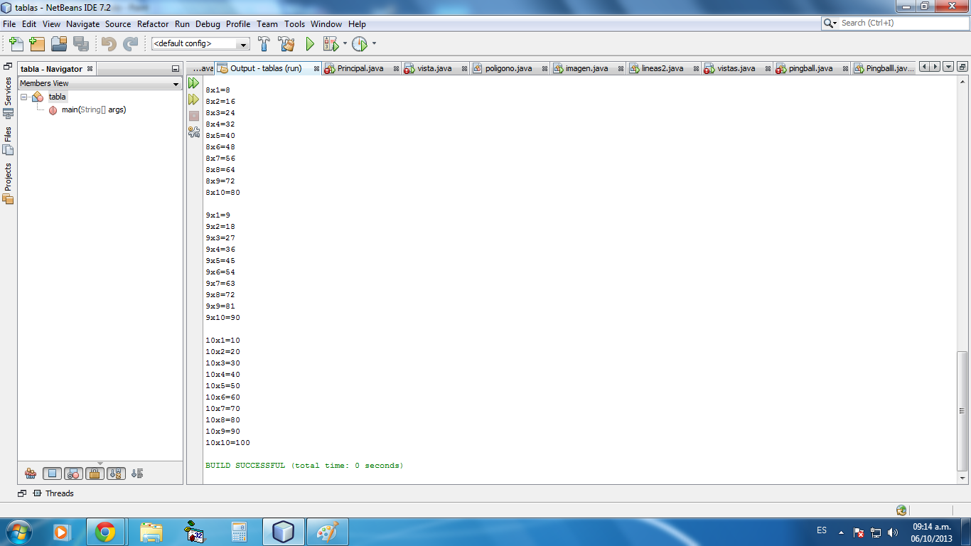 java: CICLO FOR EN JAVA