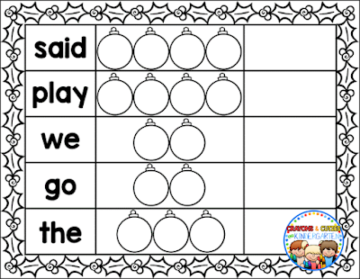 Crayons & Cuties In Kindergarten: Holiday Centers & Candy Cane Word Work!