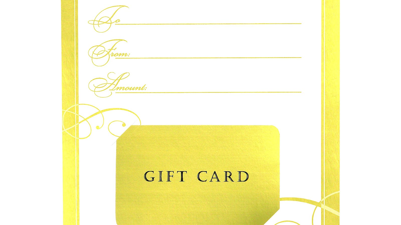 Gold Gift Card - Gold Choices