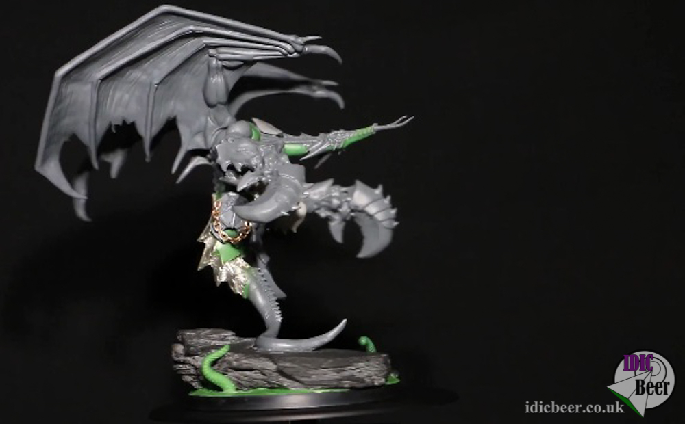IDICBeer 40k: Daemon Princess of Slaanesh Conversion Complete