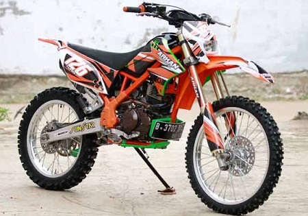 Foto Modifikasi Kawasaki KLX Terbaru - Modifikasi Otomotif