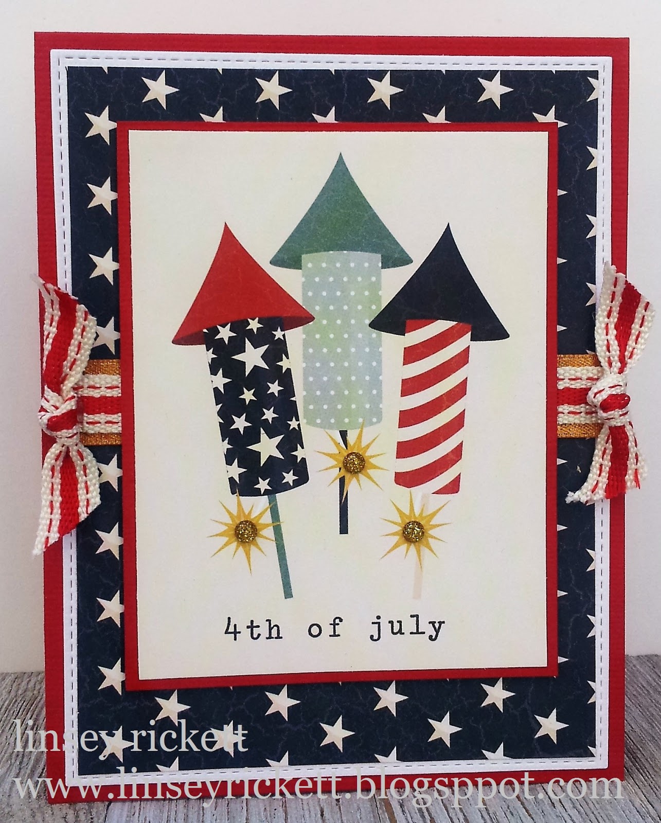 Really Reasonable Ribbon Blog: 4th Of July Card