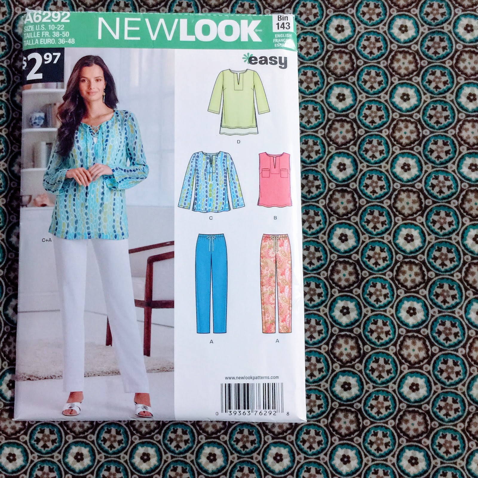 Lisa's Carolina | Handmade: Tunic Top | NewLook Pattern 6292