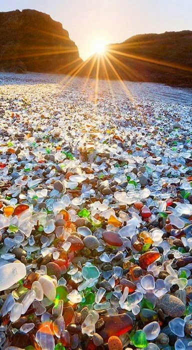 Glass Beach ~ Stunning nature