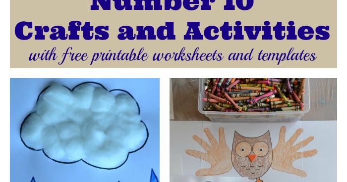 East Coast Mommy: Number Crafts {Number TEN}... "Whoooo" wants to learn ...