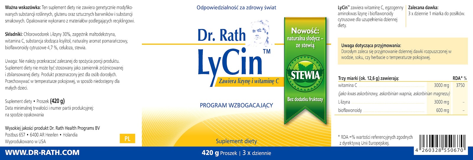 LyCin™ zawiera lizynę i witaminę C ~ Kobieco Intymnie i Zdrowo