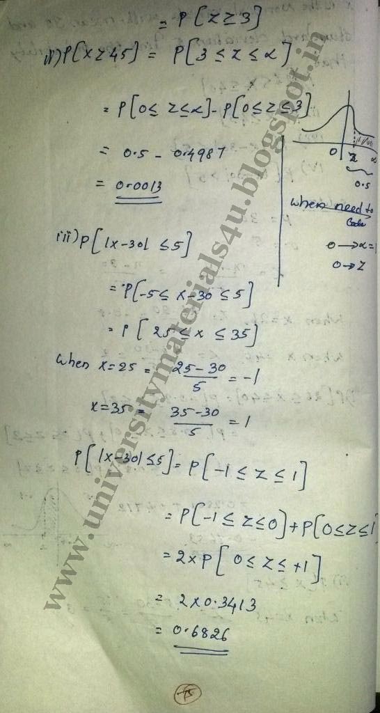 Normal Distribution - Handwritten Notes