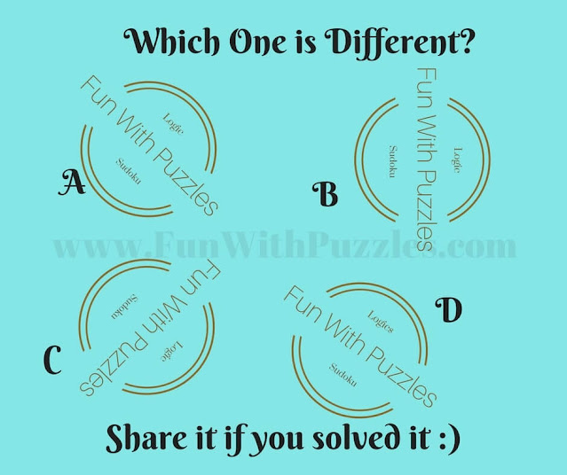 Observation Test: Spot the Odd One Out Picture Puzzle