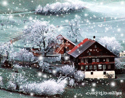 Hình động đẹp: Ảnh động đẹp cảnh tuyết rơi