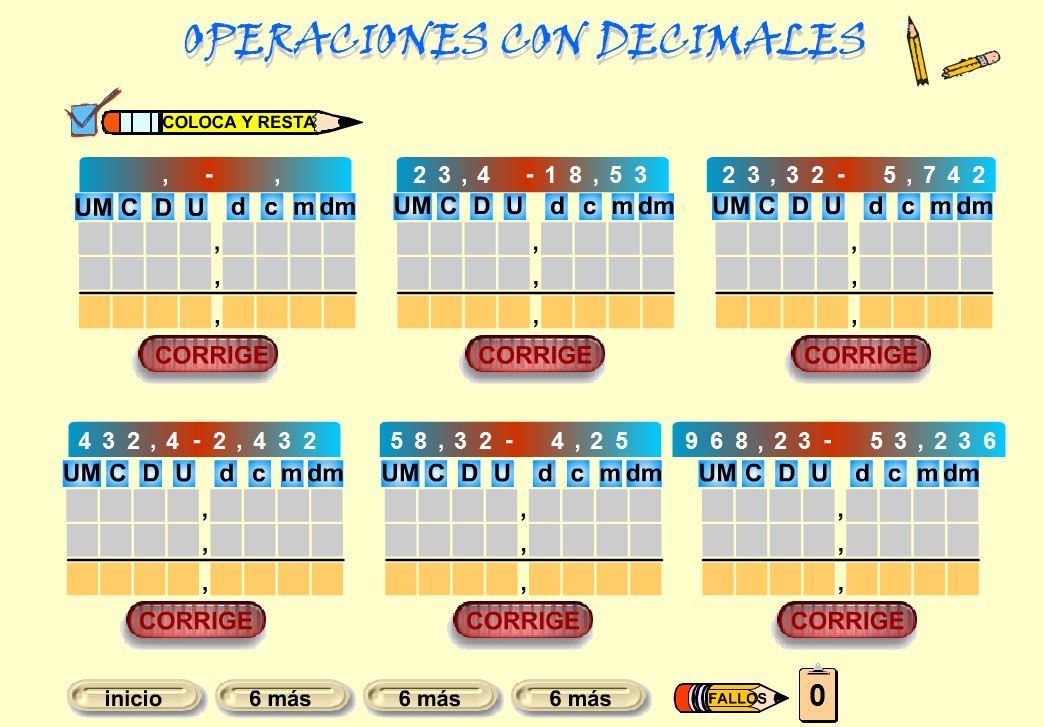 Recursos Educativos Interactivos Altair TIC: Operaciones con números ...