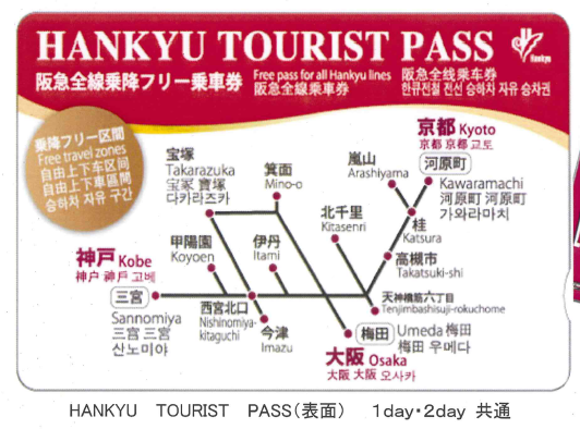 阪急外國人專用HANKYU TOURIST PASS阪急全線乘車券一、二日周遊券 ~ 東京封印