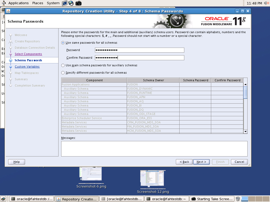 Oracle Fusion Applications: Creating Fusion applications database RCU