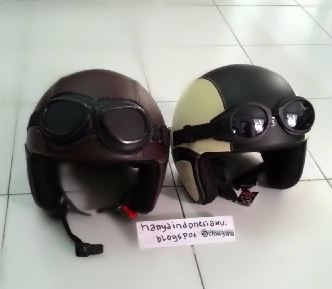Helm retro classic ,dilengkapi Google kacamata, model trendy - harga ...