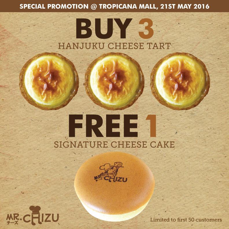BestLah: Mr. Chizu - Enjoy Buy 3 Cheese Tarts FREE 1 Signature Cheese ...