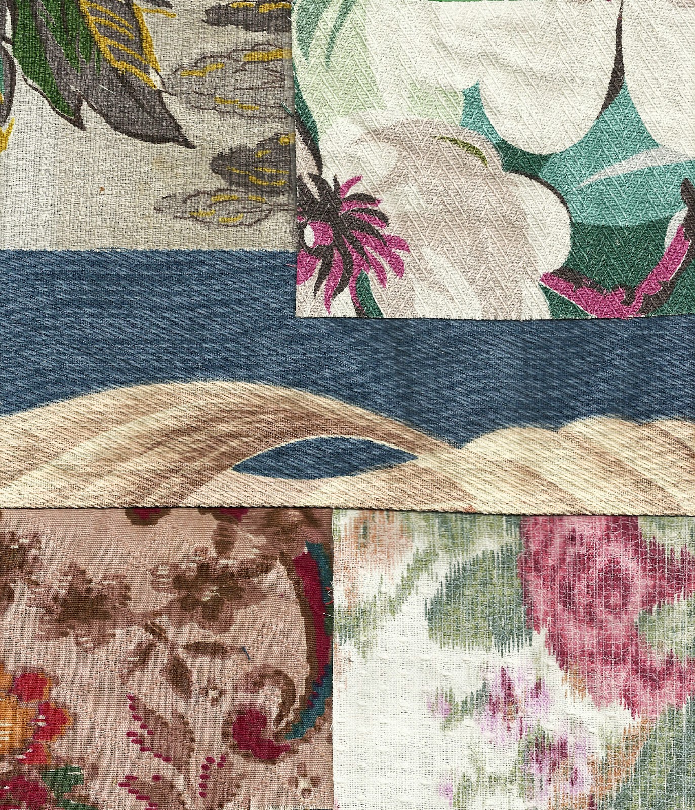 Unraveling Threads: 1950's Patio Prints on Barkcloth