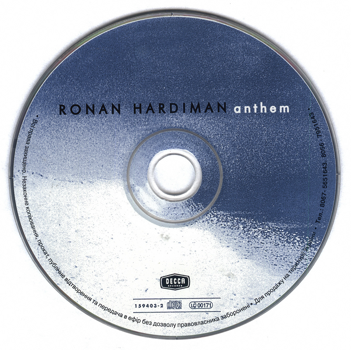 [New Age/Celtic] Ronan Hardiman - Anthem (2000) [FLAC]
