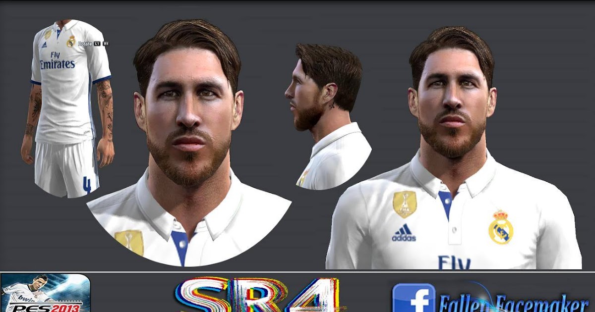 pes-modif: PES 2013 Sergio Ramos Face by Fallen Facemaker