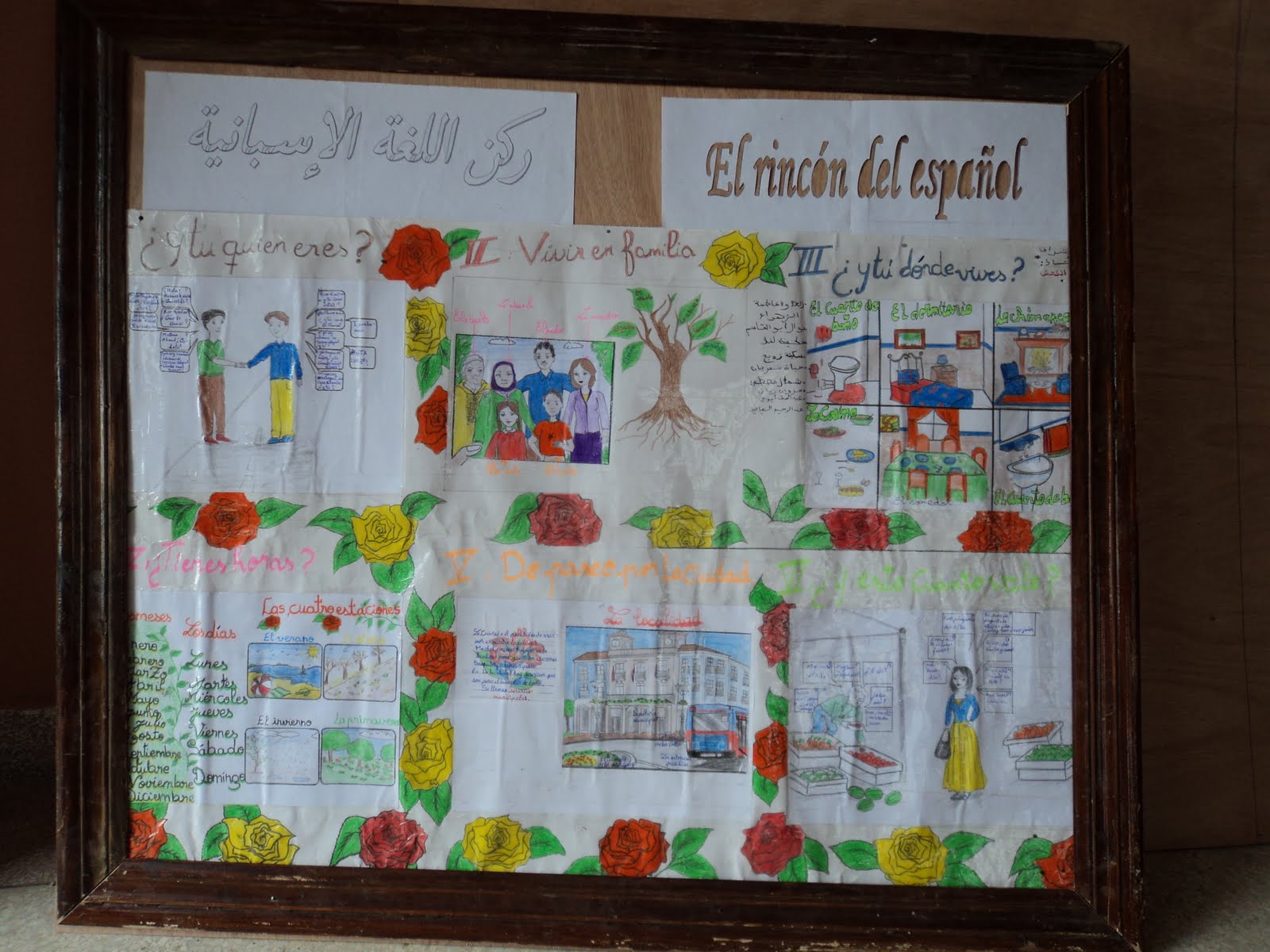 proyecto de clase de español: El rincón del español en el colegio Ibn Sina