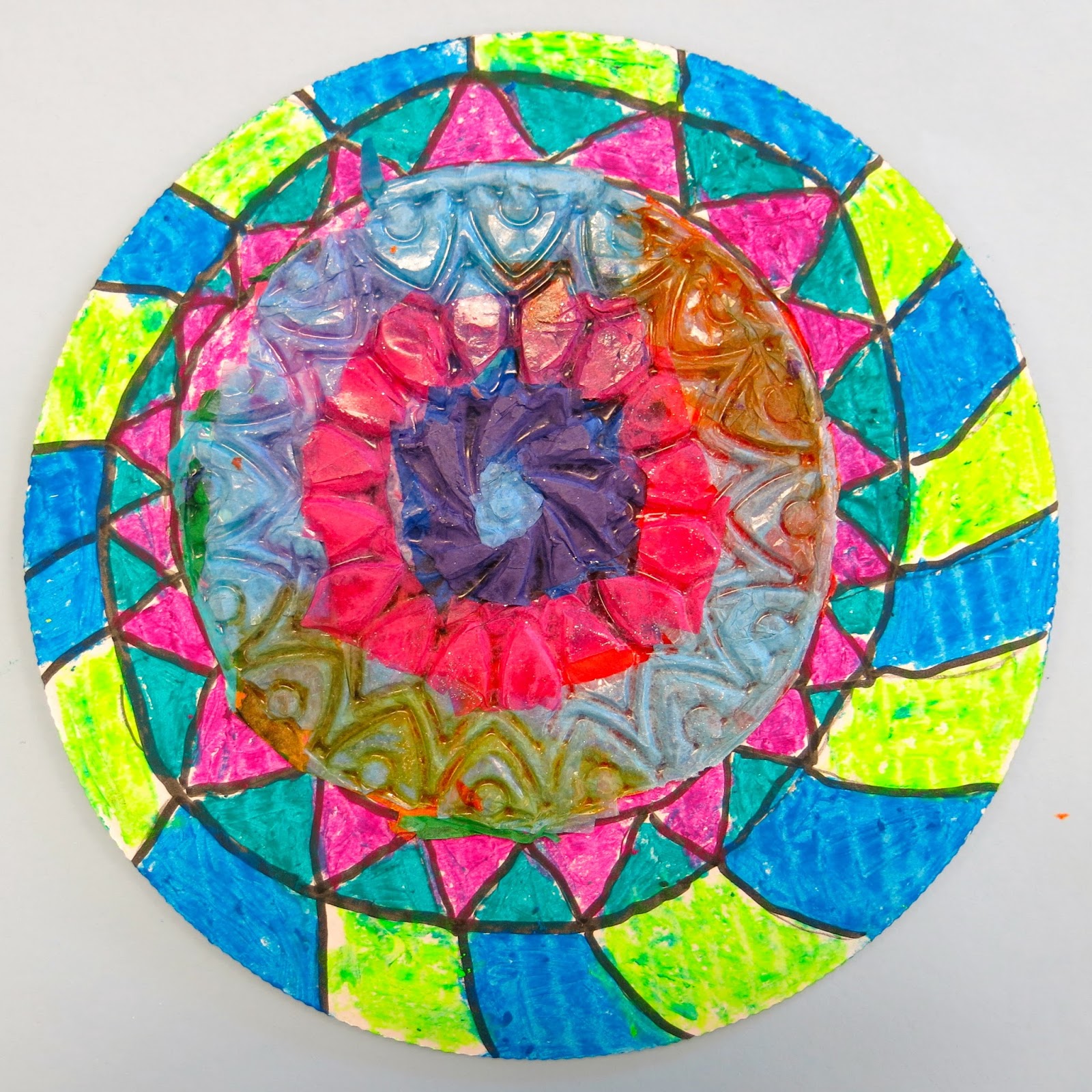Cassie Stephens: In the Art Room: Dot Day Radial Designs by 3rd Grade