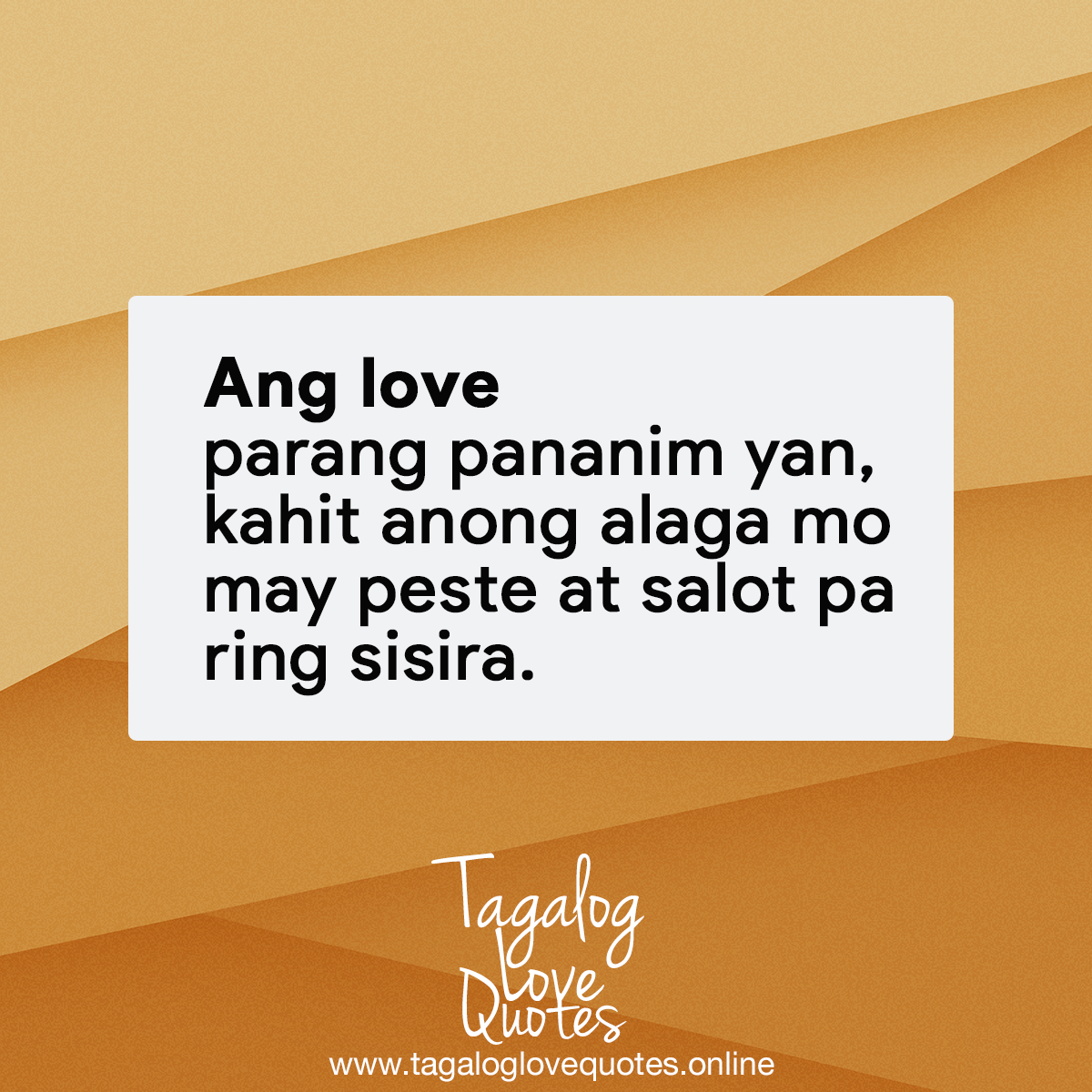 Ang love - Tagalog Love Quotes