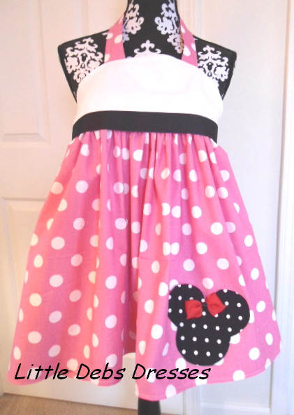Little Debs Dresses: Miss Minnie Mouse - Pink Dot Disney Costume Dress ...