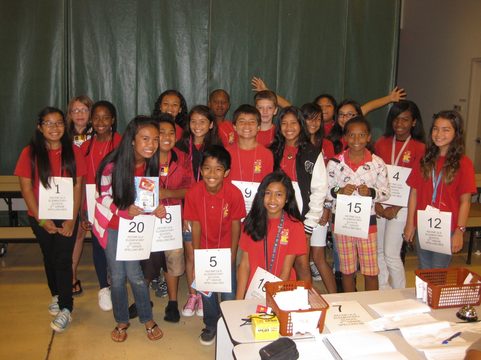 Keoneula Elementary School Blog: 6th Grade Spelling Bee