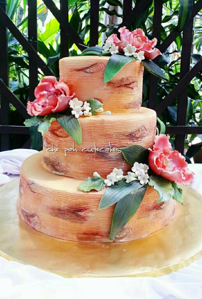 Home Bakery Bangi - Kajang: Wedding Cake Nature Theme
