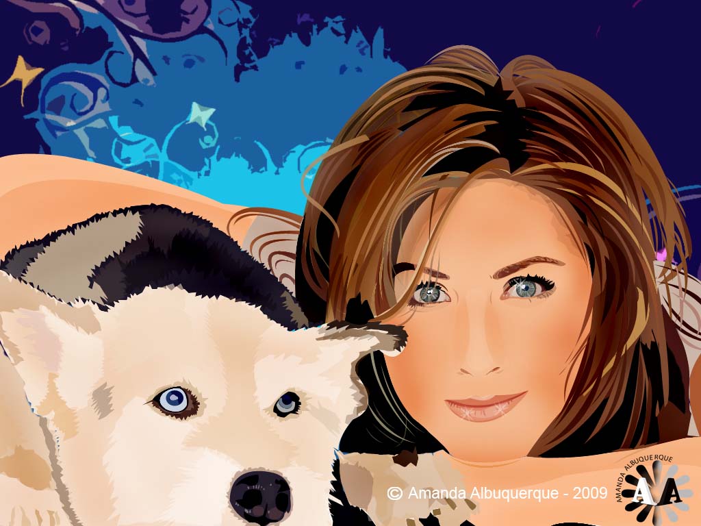 Cartoon Pictures of Jennifer Aniston