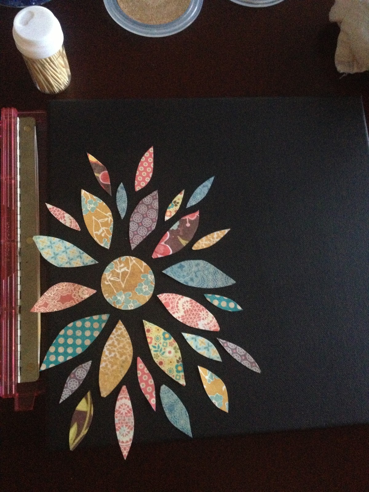 Teanie & the Bean!: Project 2: Scrapbook Paper Painting