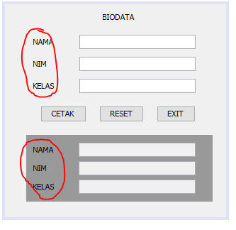 MFR: Membuat Form Biodata di Netbeans