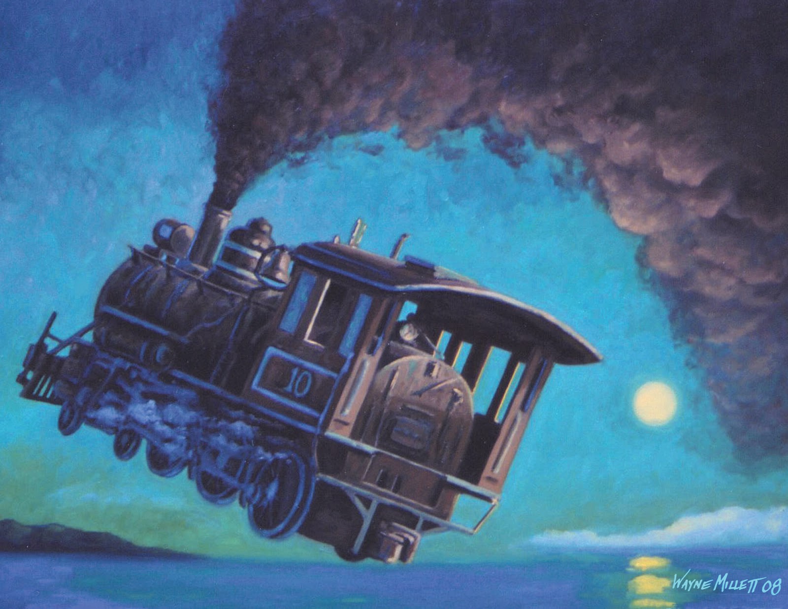 Artboy's Artwork: My Oil Paintings - Trains, Planes and Automobiles