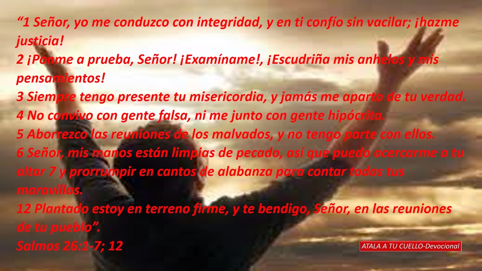ATALA A TU CUELLO Devocional: Salmos 26