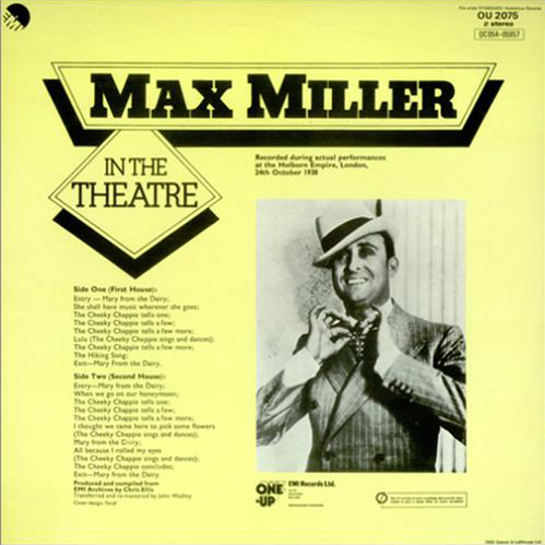 Vintage Stand-up Comedy: Max Miller - In The Theatre 1938 (UK)