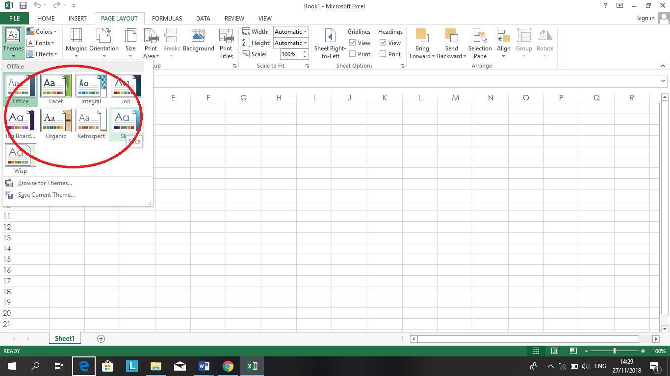 tugas ti: Cara Membuat "Themes" pada Microsoft Excel