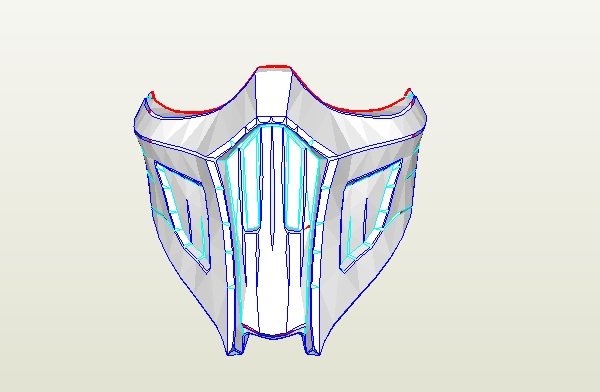 Dali-Lomo: Mortal Kombat Saibot/Sub Zero Mask DIY (PDF template)