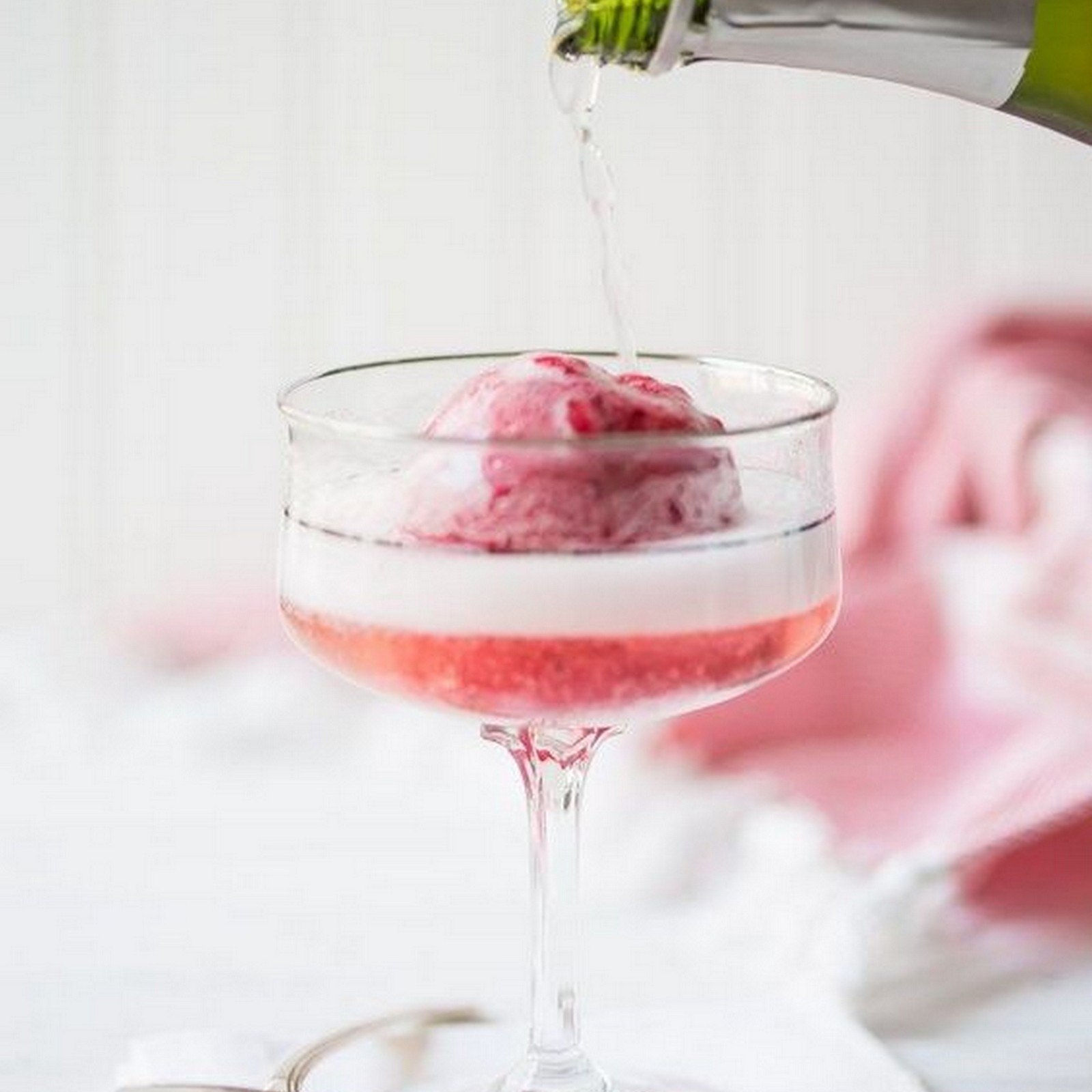 Cranberry Sorbet Champagne Floats, French Living Room Decor & More ...