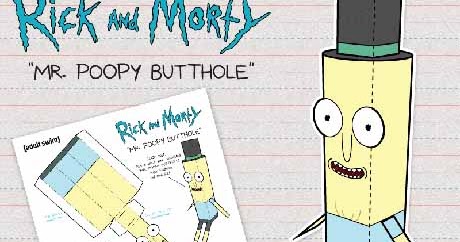 Rick and Morty: Mr. Poopybutthole Paper Toy | Paperized Crafts