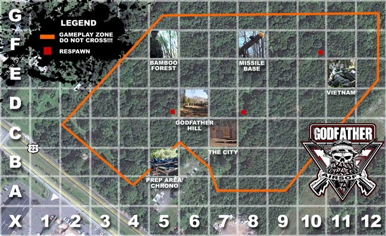 GF AIRSOFT CLUB: Map of GF Airsoft Club Outdoor Field