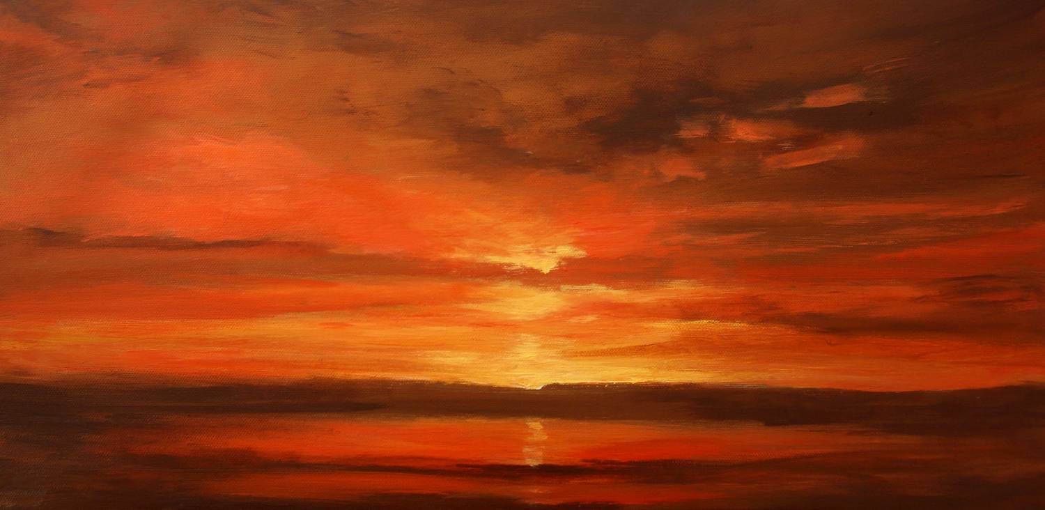 Original Sunset Paintings by Wendy-Puerto