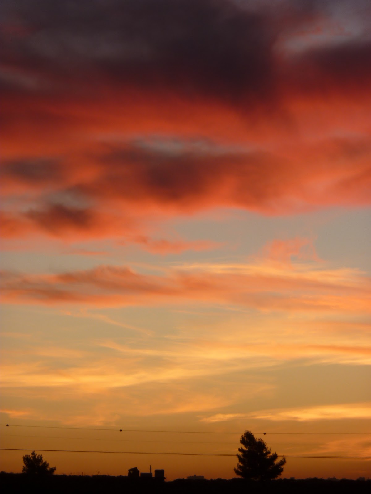 I Wish I Were a Photographer: A bright red sunset, for Ruby Tuesday