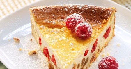 Ricotta cheesecake with honey and raspberries recipe -Taste USA