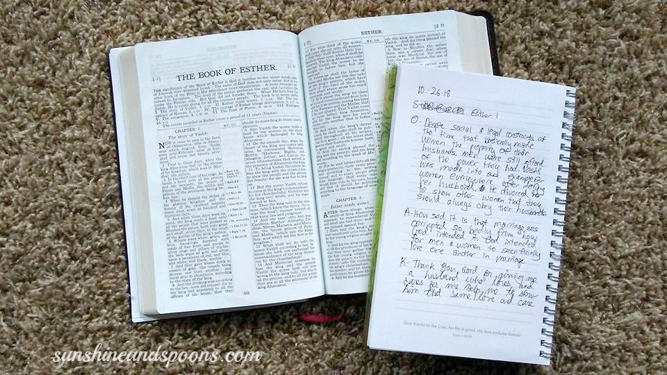 Sunshine and Spoons: How I Study the Bible Using the SOAK Method