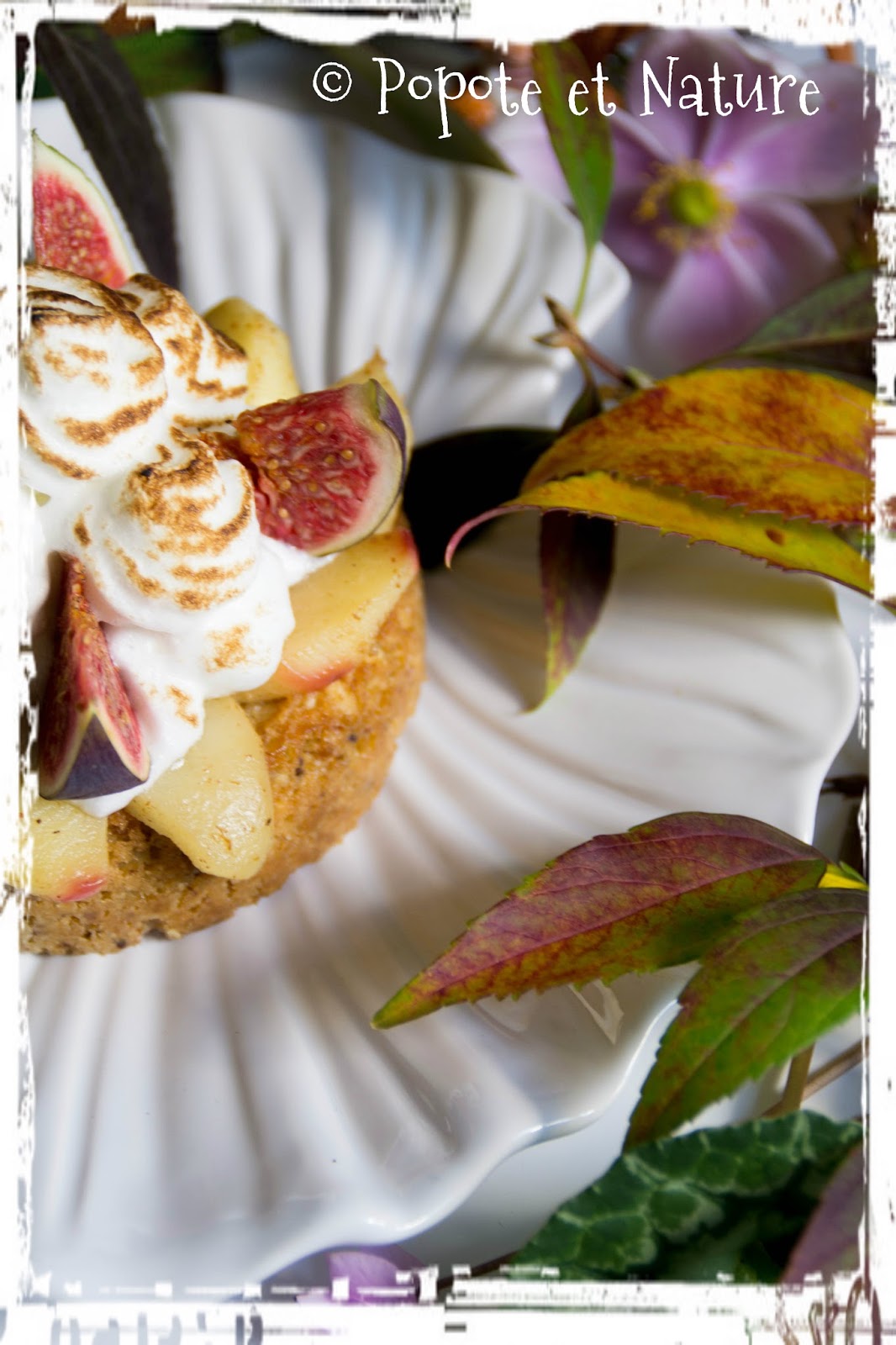 Popote et Nature: Bataille Food 17 sablé meringué aux noisettes pommes ...