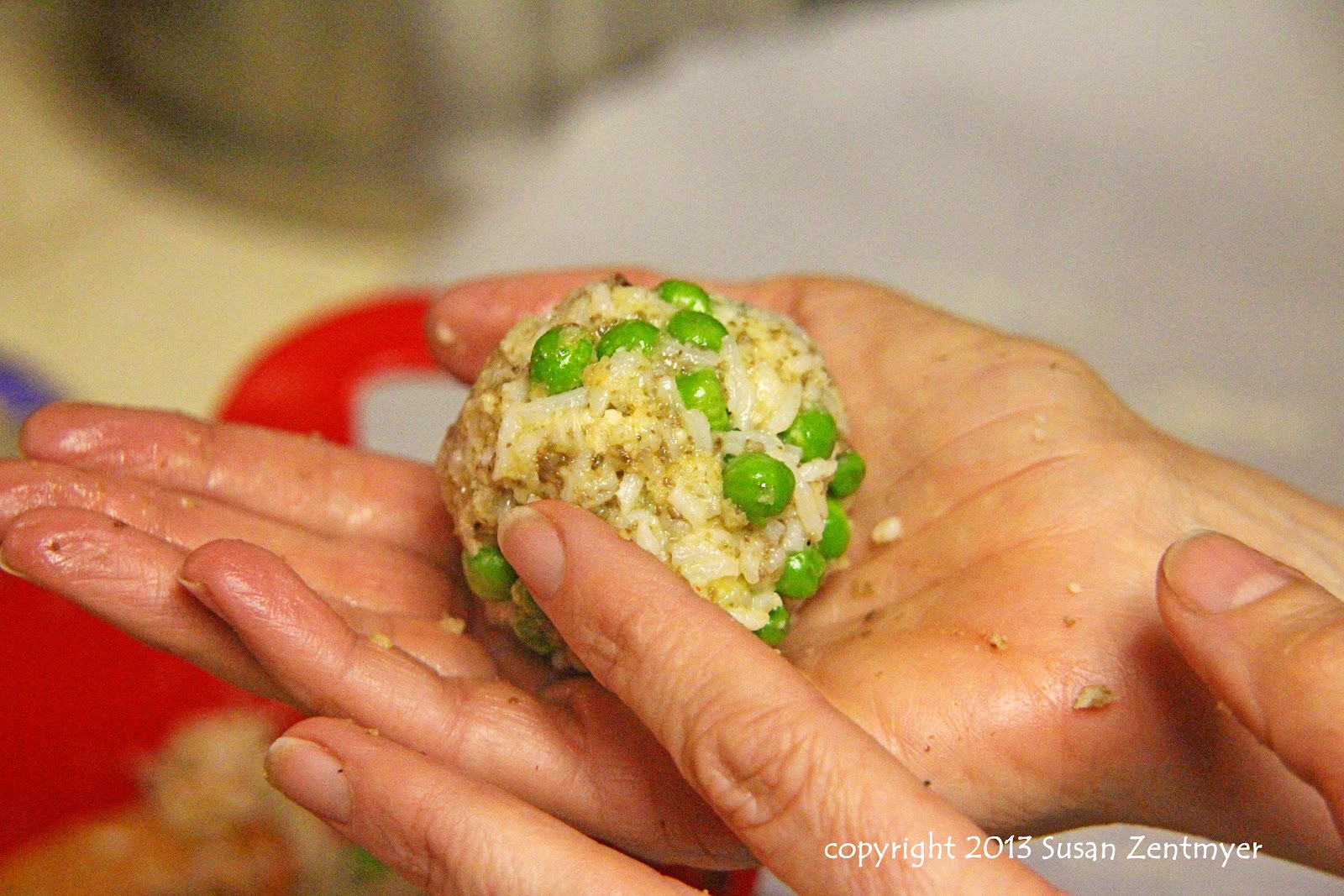 Love from the Kitchen: Italian Rice Balls with Gravy