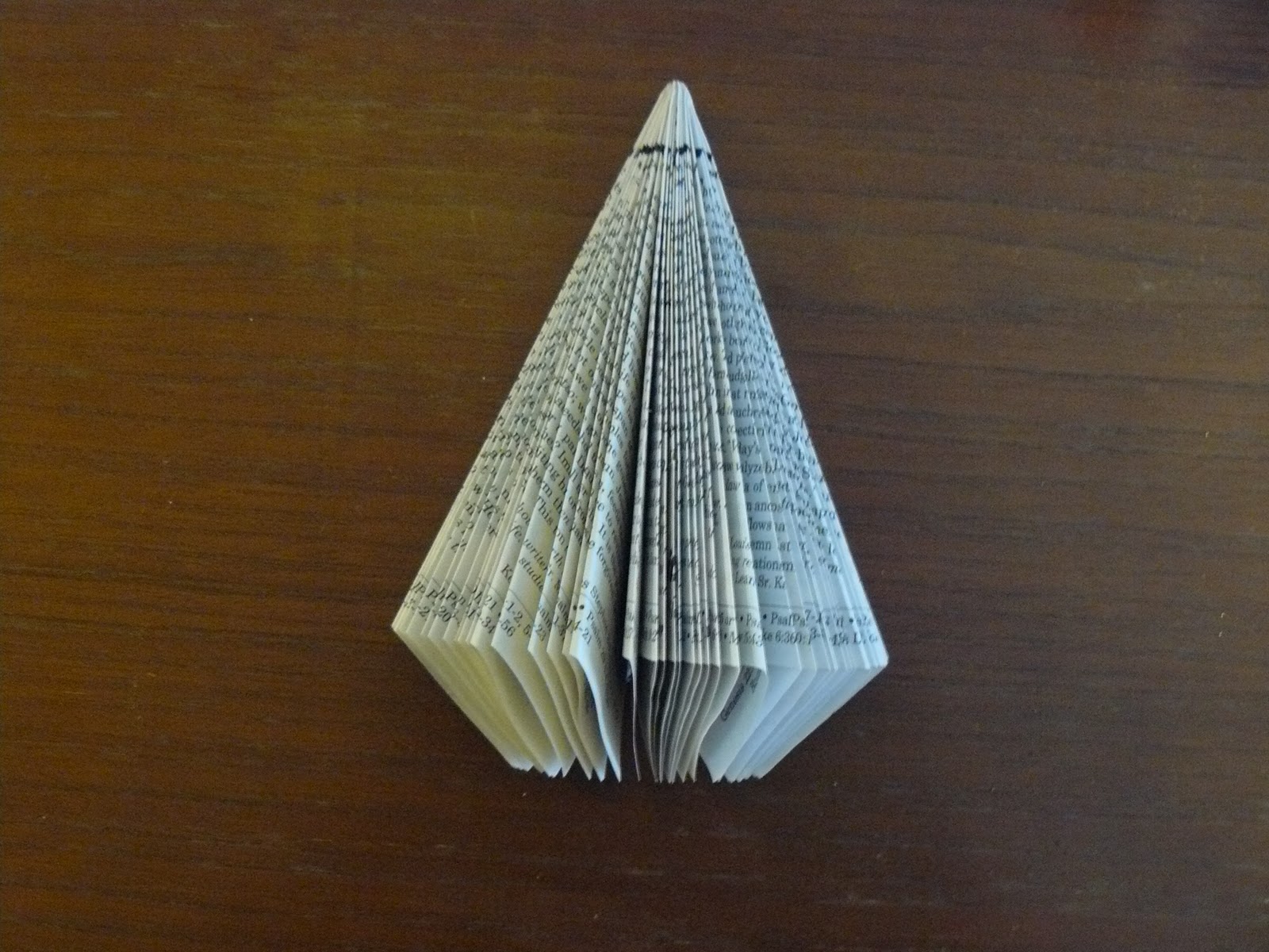 Kitty Boo Boo: TUTORIAL: Recycled Paper Christmas Tree Decoration