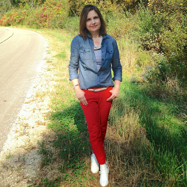 Amy's Creative Pursuits: How To Style Red Pants