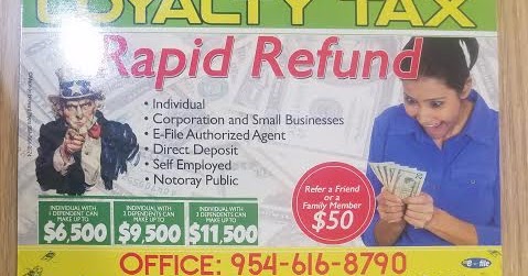 TAX: LOYALTY TAX - RAPID REFUND AND JT AUTO SALES/BUY HERE PAY HERE ...