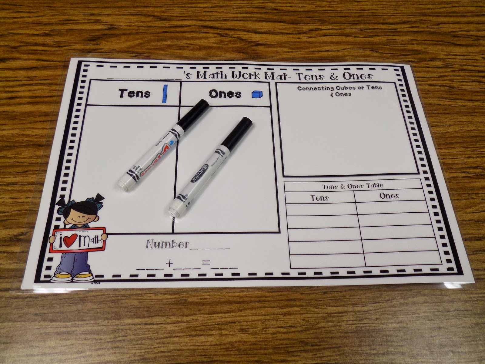 Tales From The First Grade: Learning Mats- Tens and Ones